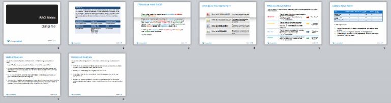 RACI Matrix for Change Management | Change Management Methodology